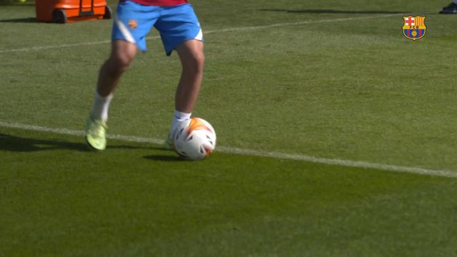 Watch: Gavi showcases skills in Barcelona training that sees him ...