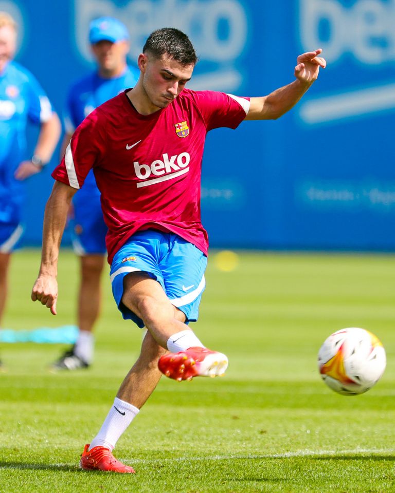 Pedri returns to Barcelona training just five days after La Roja lose ...