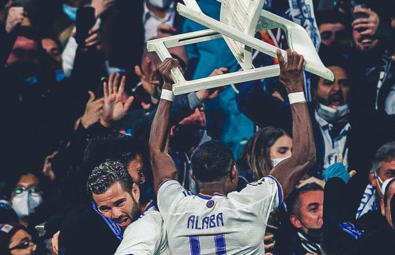 David Alaba explains chair celebration, speaks about PSG comeback ...