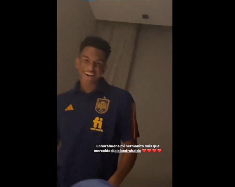 Watch: Barcelona youngster Alejandro Balde reacts to surprise World Cup ...