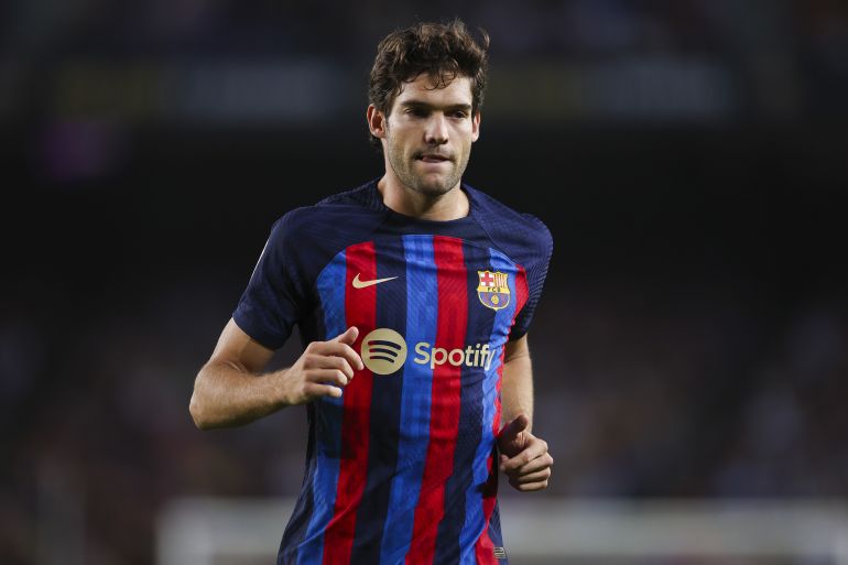 Marcos Alonso returns to Barcelona training following father's death ...