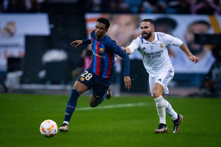 Dani Carvajal puts up bleak numbers in 'disastrous' El Clasico ...