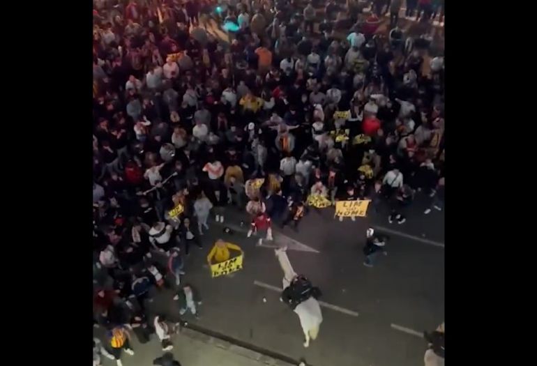 WATCH: Valencia fans stage spontaneous protest against club ownership ...
