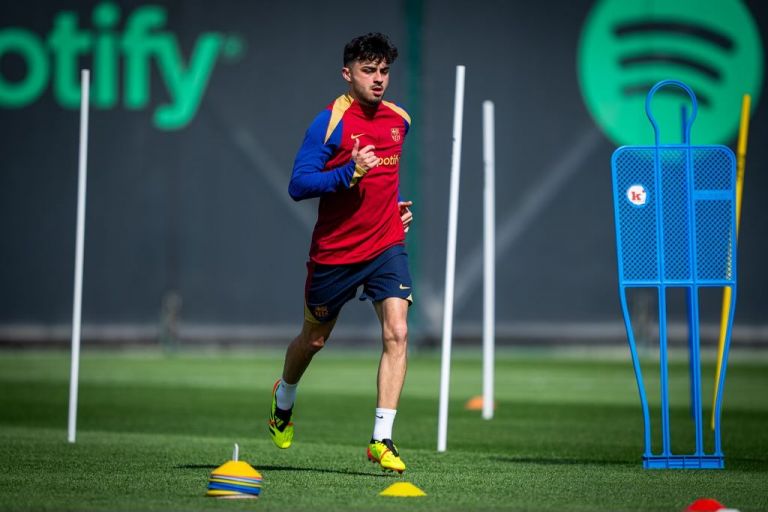 Pedri back in training after injury, Barcelona star aiming to return ...