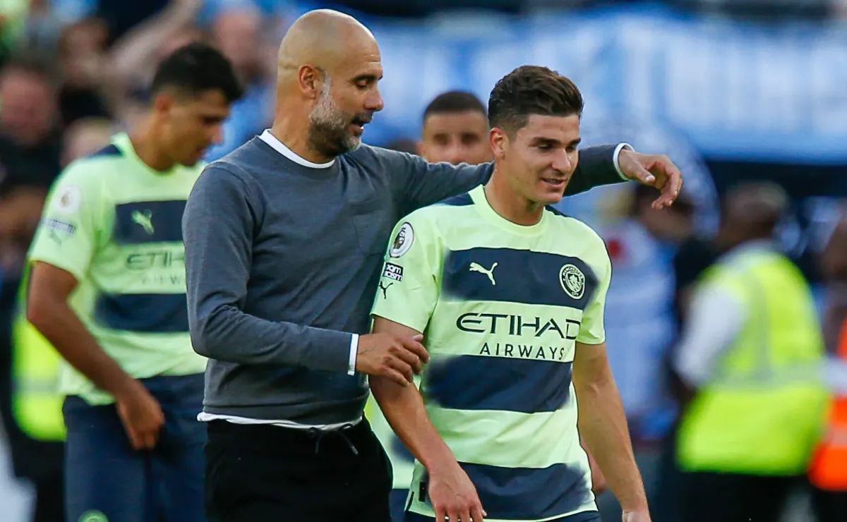 Pep Guardiola all but confirms Julian Alvarez move after wishing him ...