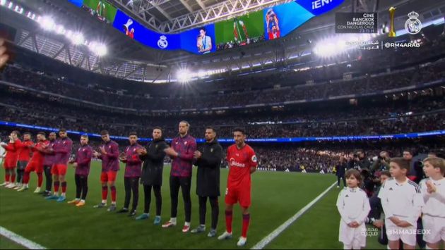 WATCH: Real Madrid and supporters pay tribute to Jesus Navas ahead of ...