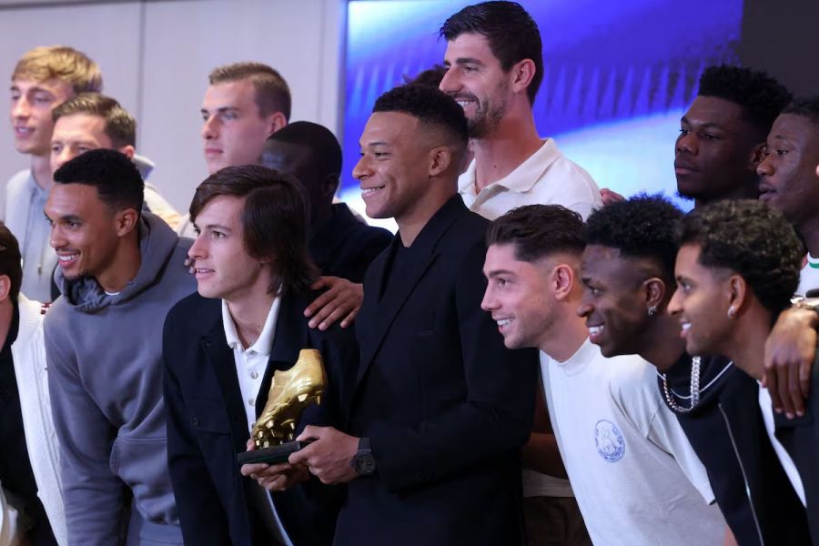 Real Madrid star Kylian Mbappe awarded Golden Boot